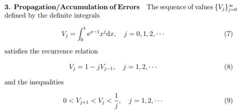 Solved 3 Propagationaccumulation Of Errors Defined By The