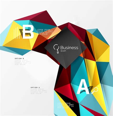 Premium Vector Triangle Mosaic Vector Abstract Template Vector Abstract Background For