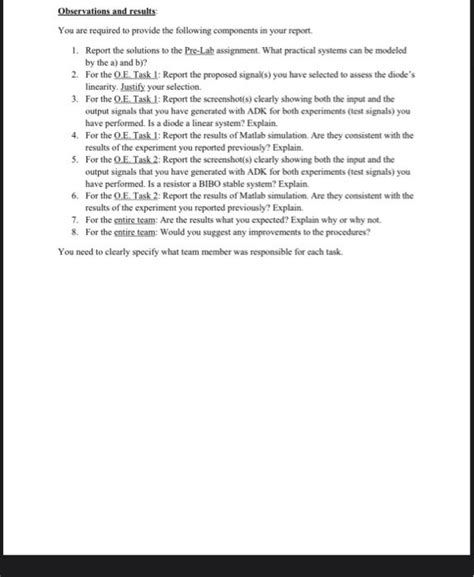 Solved I Need Help With The Pre Lab And Open Task 1 And 2