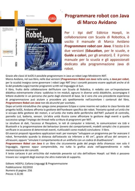 manuale java x robot pdf