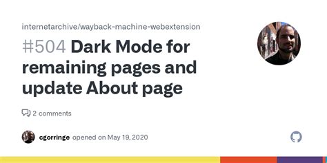 Dark Mode For Remaining Pages And Update About Page · Issue 504