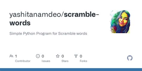 Github Yashitanamdeoscramble Words Simple Python Program For Scramble Words