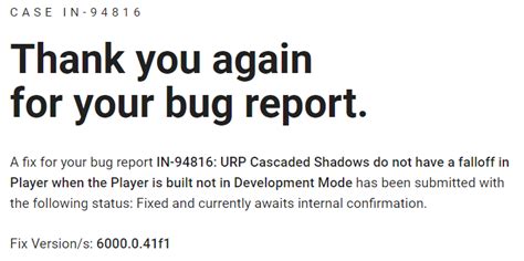 Urp Shadow Cascades Weird Bugbehaviour In Build Unity Engine Unity