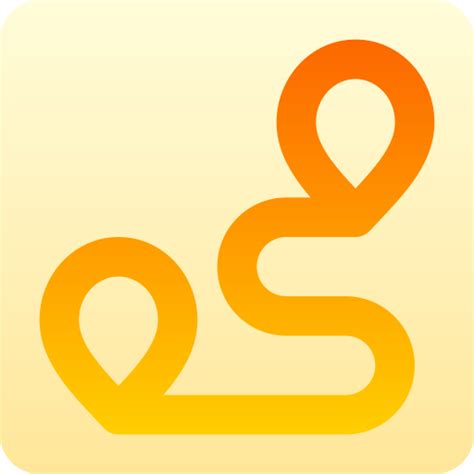 Route Generic Flat Gradient Icon