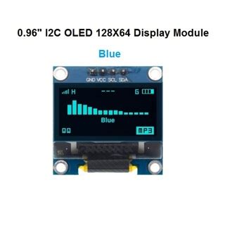 0 96 I2C OLED Display Module จอแสดงผล OLED ความละเอยด 128x64 สอสารแบบ I2C Shopee Thailand