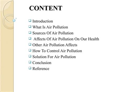 Air Pollution Ppt Ppt