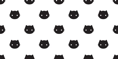 고양이 패턴 원활한 벡터 할로윈 고양이 캘 리 타일 배경 스카프 절연 반복 벽지 갈고리 발톱에 대한 스톡 벡터 아트 및 기타 이미지 갈고리 발톱 검은색 고양이 새끼
