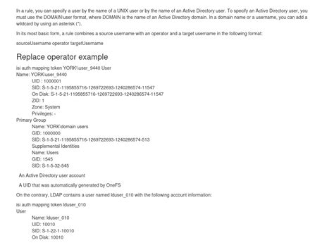 Usernames Powerscale Onefs User Mapping Mapping Identities Across