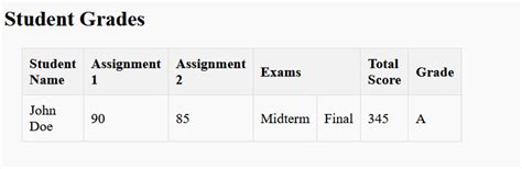 HTML Tables CoyoteLearner