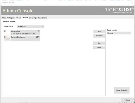 Slide Defaults Simplifie