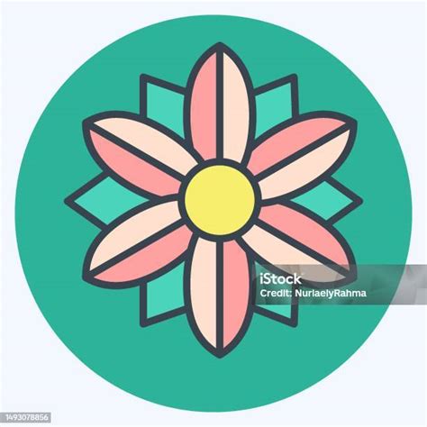 아이콘 포인세티아 꽃 기호와 관련이 있습니다 컬러 메이트 스타일 심플한 디자인 편집 가능 간단한 그림 0명에 대한 스톡 벡터 아트 및 기타 이미지 Istock