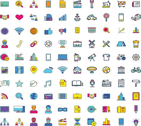 Set Of Colorful Flat Icons For Web Internet Mobile Apps Icons Design Business Finance