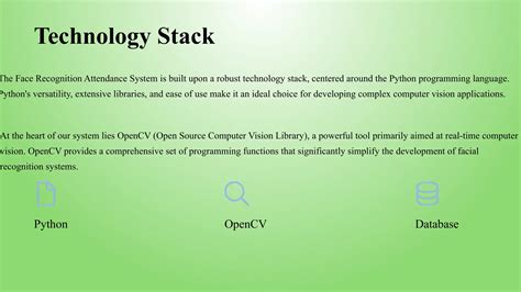 Smart Attendance System Software Using Python Pptx