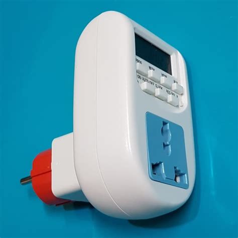 Jual 220V Digital Timer 24 Hour 7 Days Colokan Stop Kontak Timer Kota Surabaya