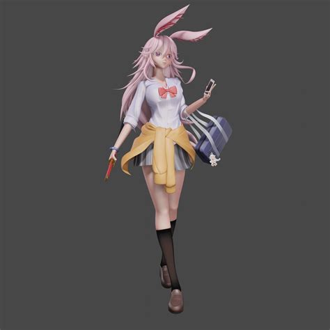 Yae Sakura 3d Model By Rainbow1215147 On Deviantart