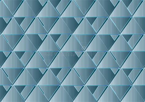 Seamless Pattern Of Triangles In Blue Colors Stock Illustration Illustration Of Seamless