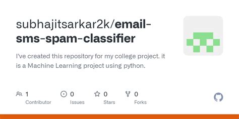 Github Subhajitsarkar K Email Sms Spam Classifier I Ve Created This