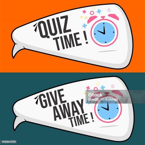 시계 아이콘이 있는 퀴즈 시간 배너 템플릿입니다 만화 스타일 연설 거품 0명에 대한 스톡 벡터 아트 및 기타 이미지 0명 개념 개념과 주제 Istock