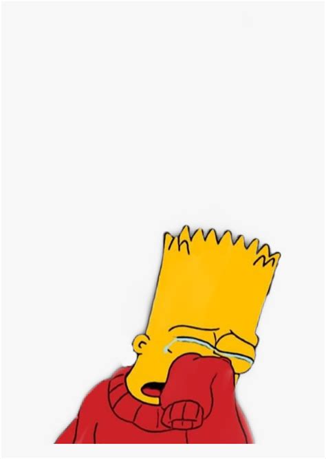 Draw Bart Simpson Sad HD Png Download Transparent Png Image PNGitem