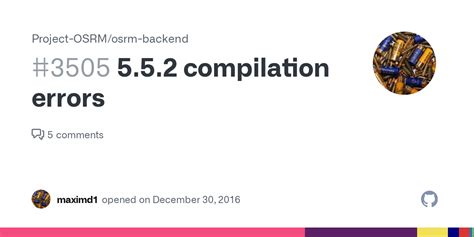 Compilation Errors Issue Project OSRM Osrm Backend GitHub