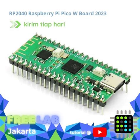 jual raspberry pi pico w dgn esp8285 picow rp2040 wifi arm board micropython pico w tahun 2023
