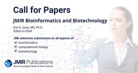 Call For Papers Jmir Bioinformatics And Biot Eurekalert