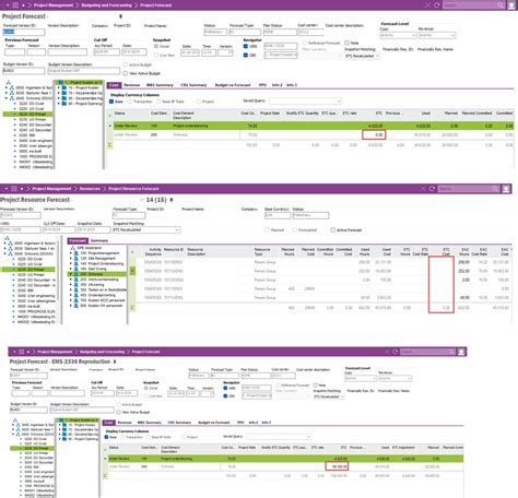 Etc Calculation When Connection Resource Forecast To Project Forecast Ifs Community