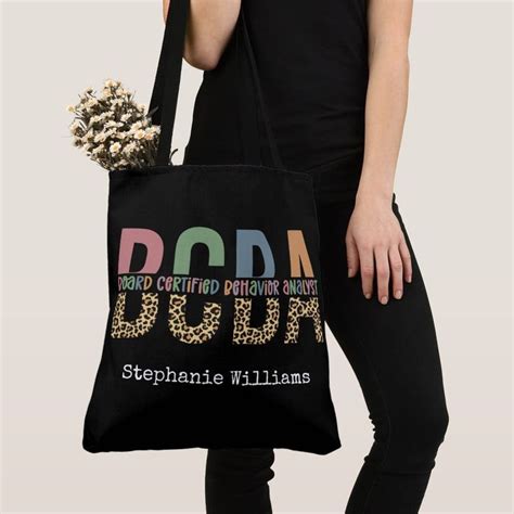 Personalized Bcba Board Certified Behavior Analyst Tote Bag
