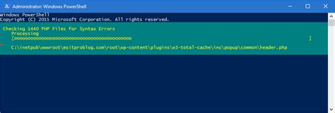 Automating Php 7 Syntax Check Using Powershell Msitproblog