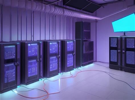 Dark Data Nexus Connection Network In Servers Data Center Premium Ai Generated Image