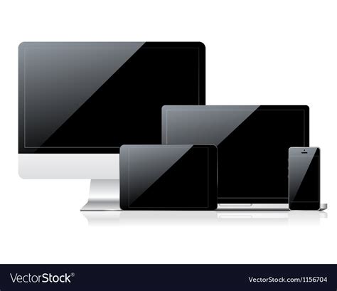 Device Set Royalty Free Vector Image Vectorstock