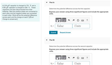 Solved A 2 50 Mu Mathrm{f} Capacitor Is Charged