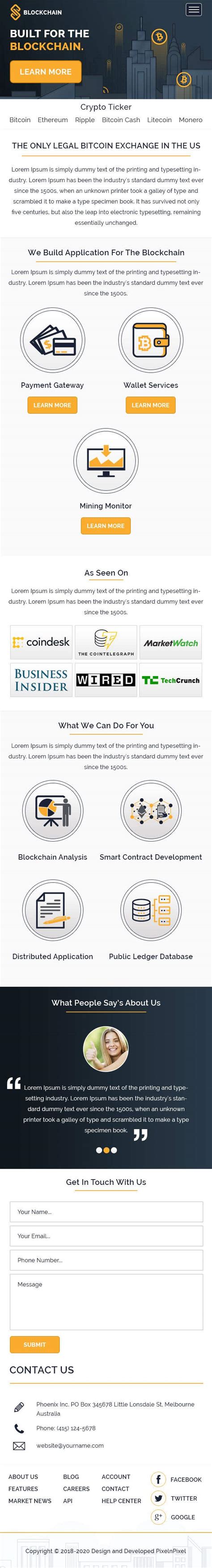 Design HTML Onepager Business Webpage Freelancer