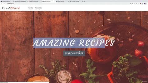 Create Food Recipe App Using Reactjs With Ajax Search Option 10 Header Component Youtube