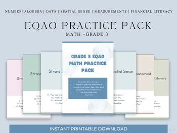 Grade 3 Math Eqao Practice Pack Test Prep By Creativeclassroomhub