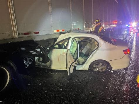 Car Gets Stuck Under Truck In Tolland Highway Crash Tolland Ct Patch