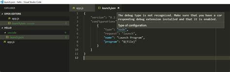 type node the debug type is not recognized · issue 51572