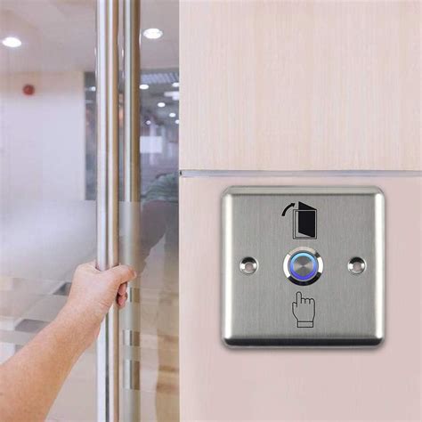 Dongyang Stainless Steel Door Exit Button Push Release With LED Light For Home Access Control