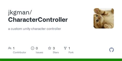 GitHub Jkgman CharacterController A Custom Unity Character Controller