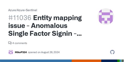 Entity Mapping Issue Anomalous Single Factor Signin Cloud