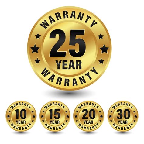 Premium Vector Collection Of Warranty Number 10 15 20 25 30 Year