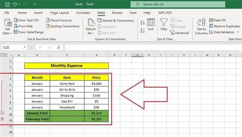 mastering excel efficiency creating collapsible rows for enhanced data