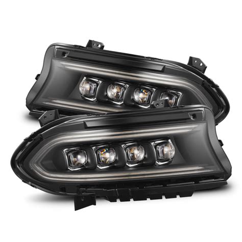 Alpharex 15 23 Dodge Charger Nova Series Led Proj Headlights Blk W