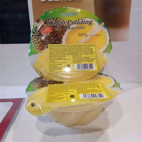 Jual Cocon Kingo Pudding With Nata De Coco Durian Flavour 420Gr di ...