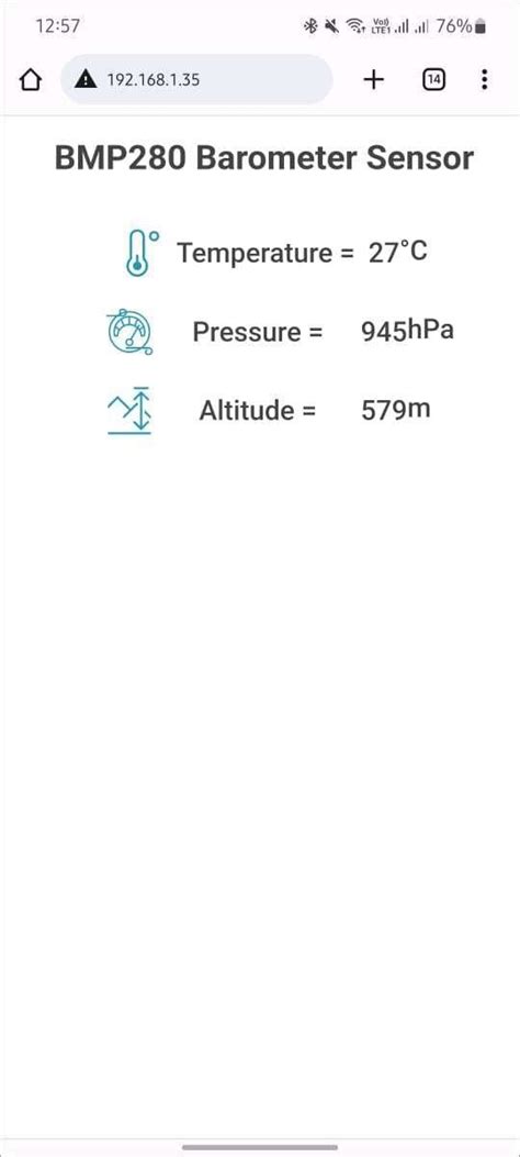 Bmp280 Barometer Sensor Interfacing With Nodemcu Nodemcu