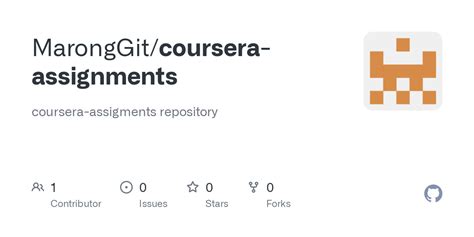 Github Maronggitcoursera Assignments Coursera Assigments Repository