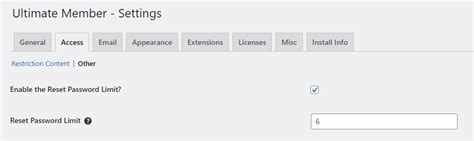 Password Reset Attempt Limit Ultimate Member