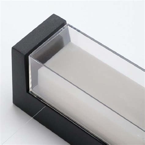 Sleek Dual Directional Outdoor Wall Light With Modern Arc And Rectangular
