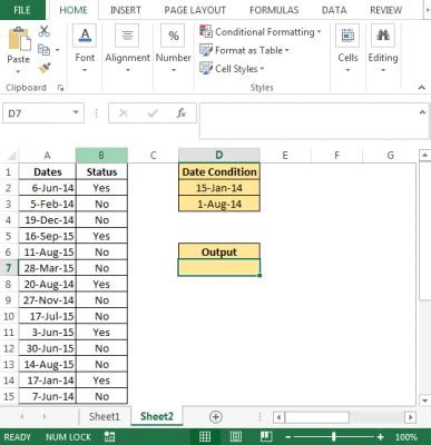 Counting Date Values By Specified Date Criteria