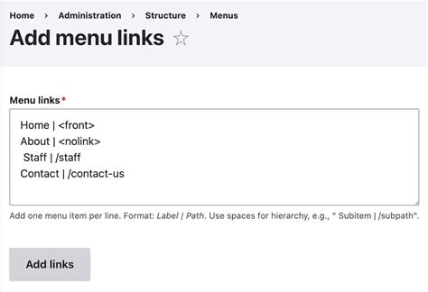 Menu Manager